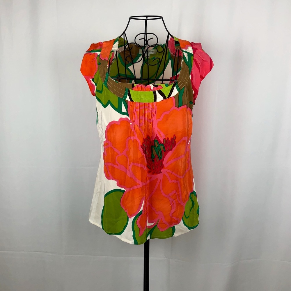 Beth Bowley Silk Floral Top 6 - Gem